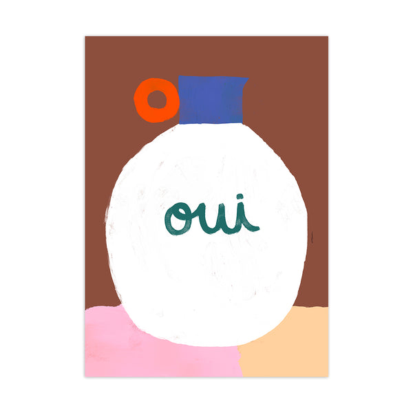 Vase Oui Print – Life Interiors