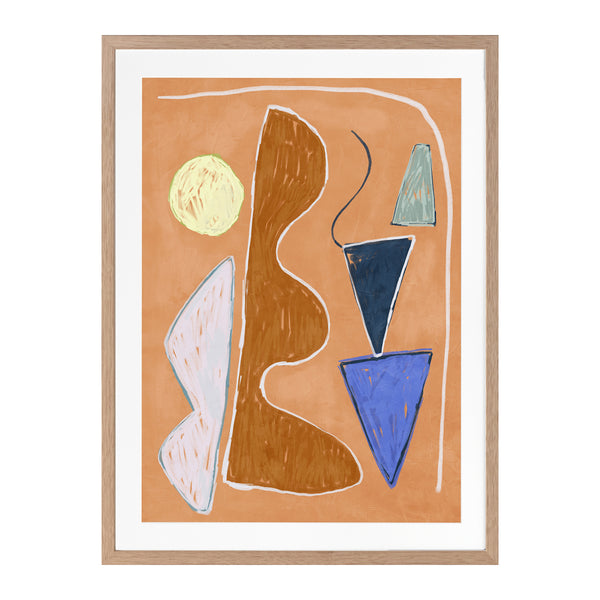 Desert Geo II Portrait Art Print – Life Interiors