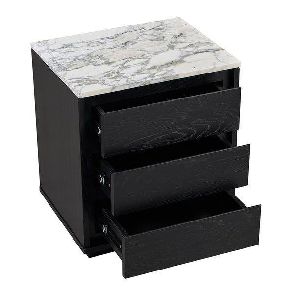 Harvey Natural Stone Bedside Table – Life Interiors