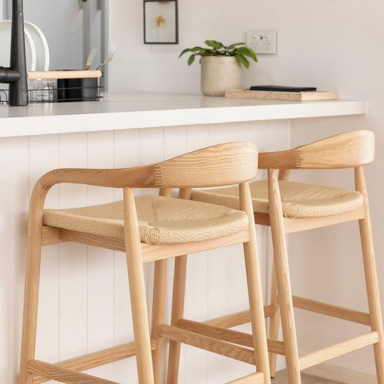 Noris Paper Cord Bar Stool – Life Interiors
