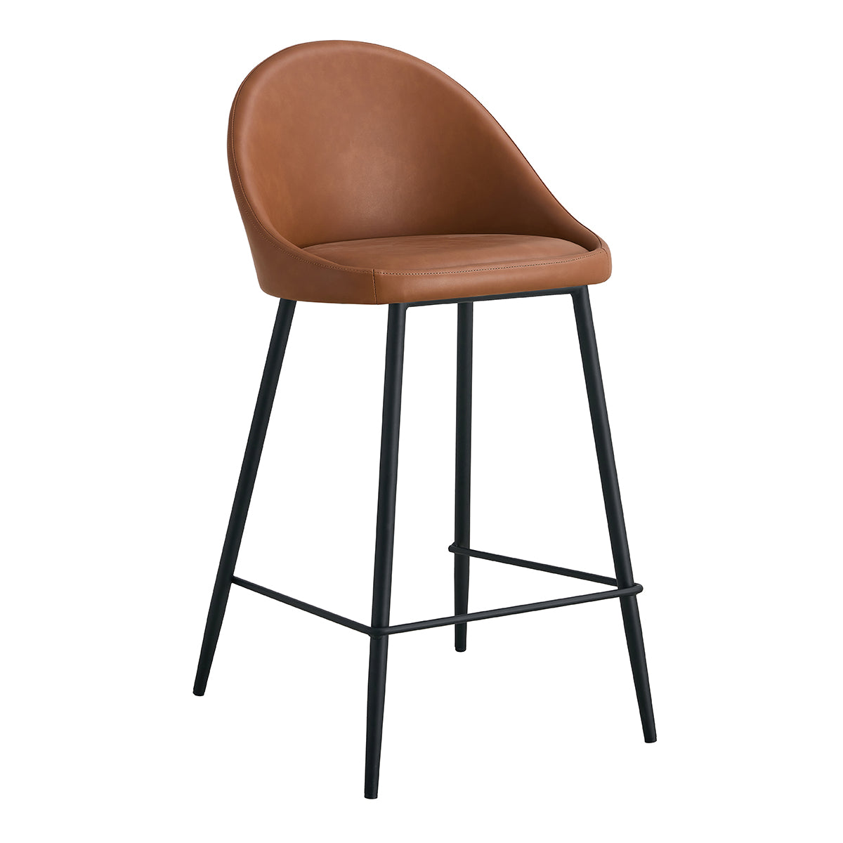 Leo Leatherette Bar Stool (Set of 2) – Life Interiors