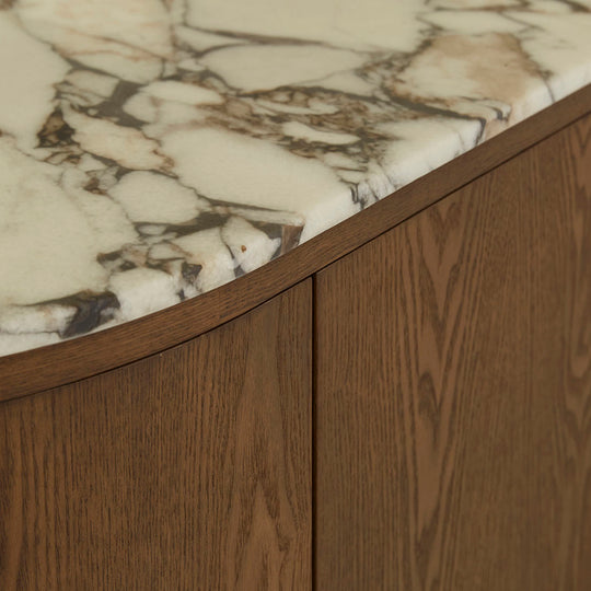 Oberon Crescent Marble Buffet – Life Interiors