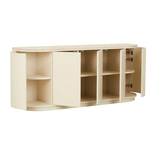 Oberon Crescent Marble Buffet – Life Interiors