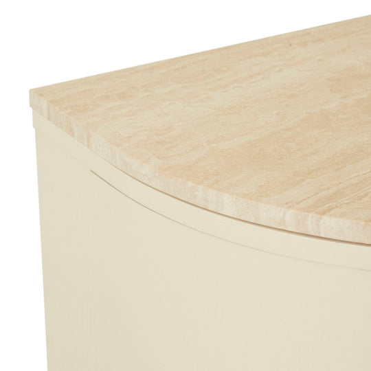 Oberon Crescent Marble Buffet – Life Interiors