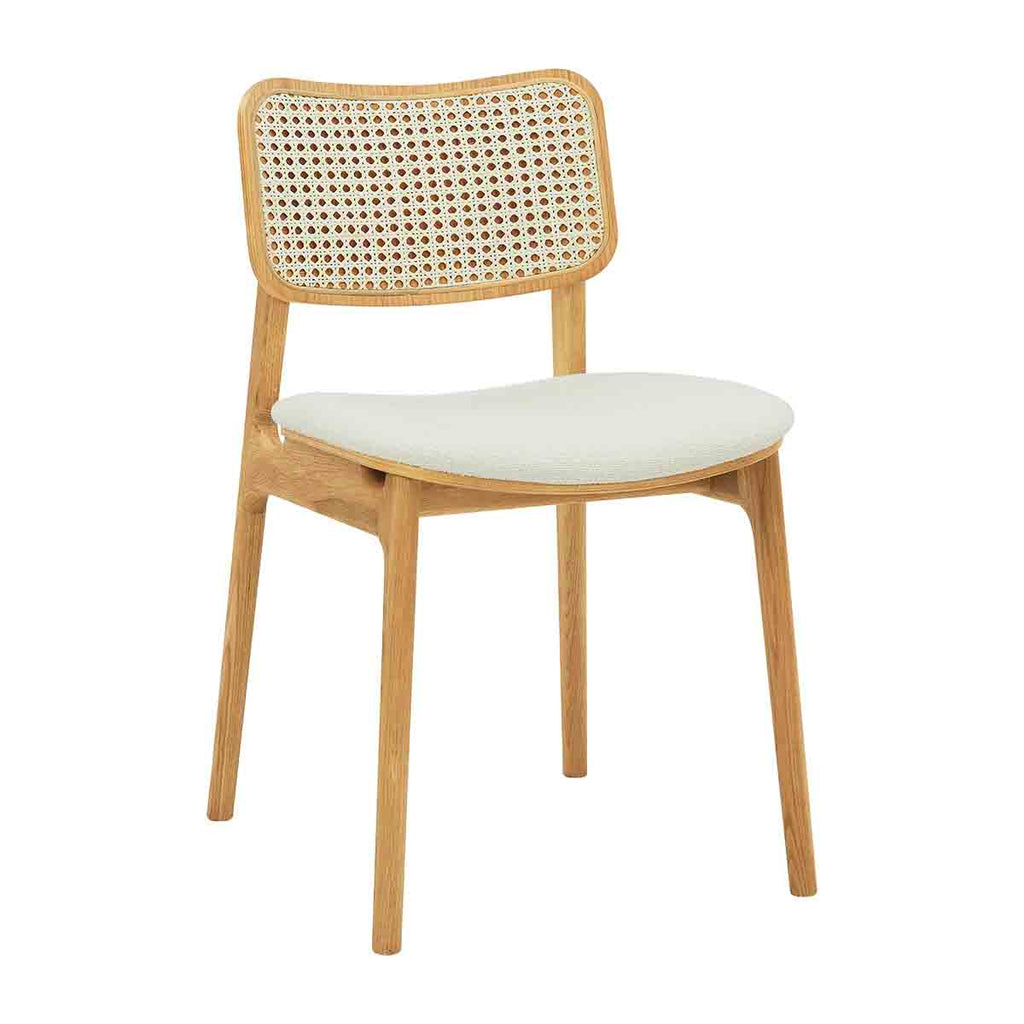 Flair Rattan Fabric Dining Chair – Life Interiors