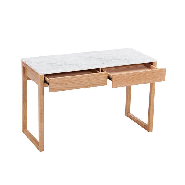 Avalon Desk (Oak, Marble) – Life Interiors