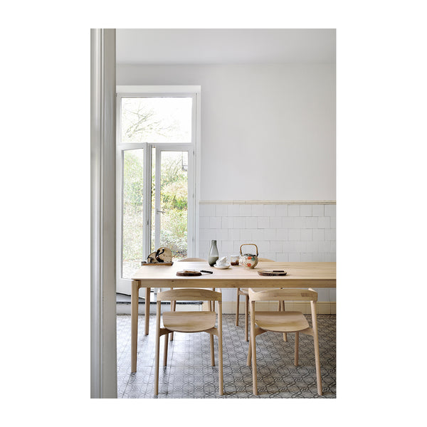 Bok Dining Table (Oak, 180cm) – Life Interiors