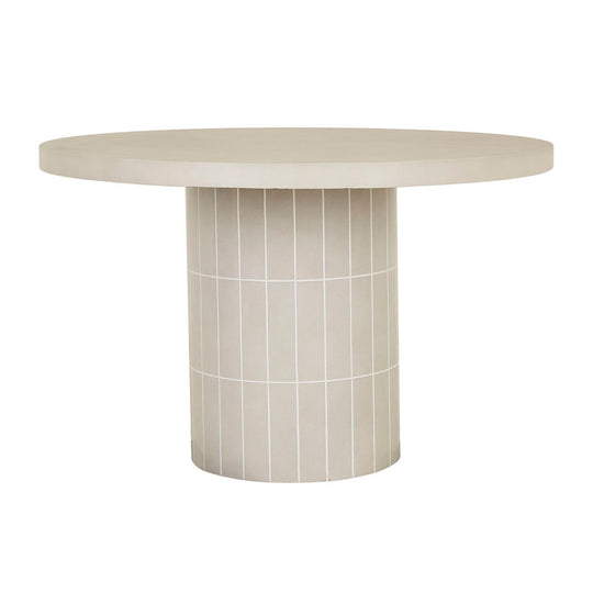 Seville Tile Round Outdoor Dining Table – Life Interiors