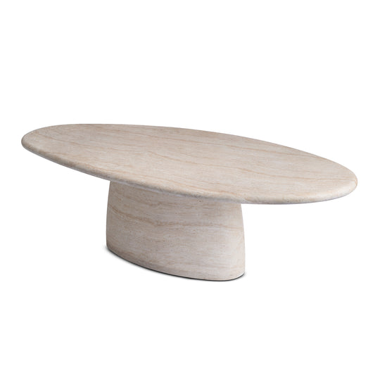 Azzurra Dining Table (Travertine Finish, 240cm) – Life Interiors