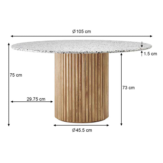 Cosmos Terrazzo Dining Table – Life Interiors