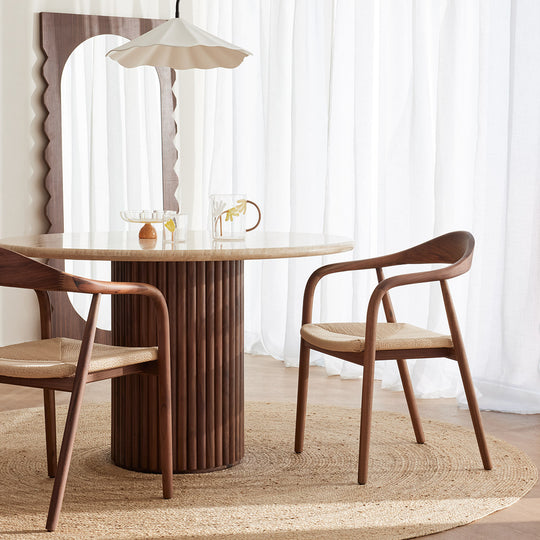 Cosmos Travertine Dining Table – Life Interiors