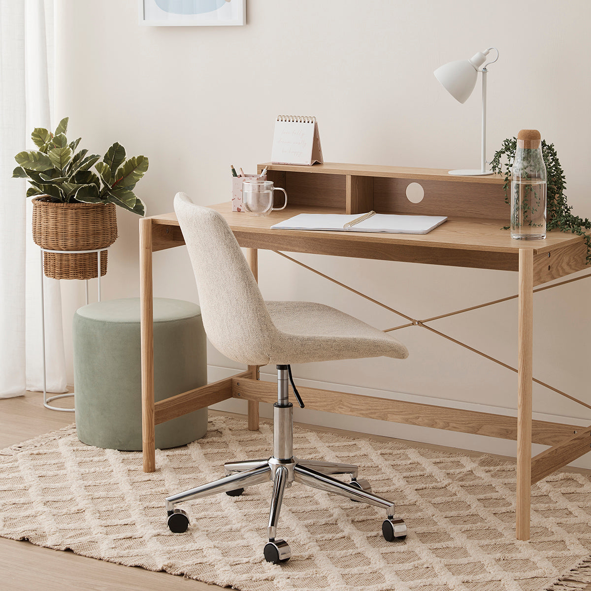 Levi Fabric Office Chair – Life Interiors