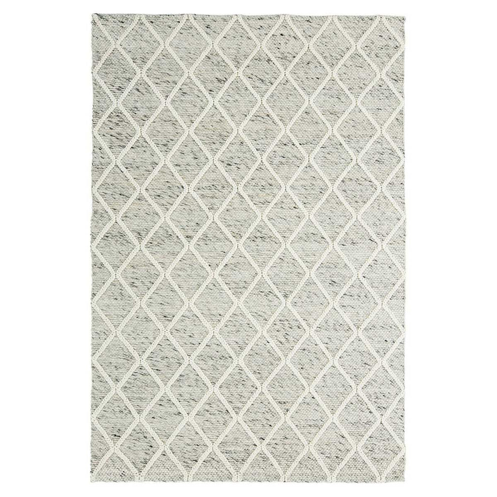 Lattice Pattern Wool Rug | Buy Anja Online – Life Interiors