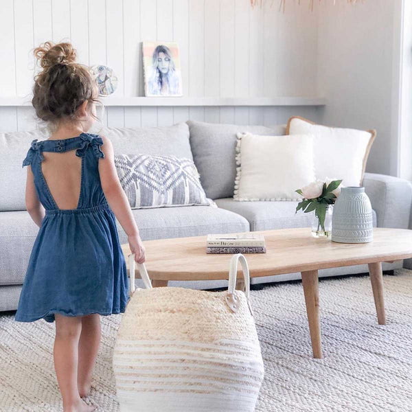 Ivory Beige Rectangle Rug | Buy Isabella Braided Online – Life Interiors