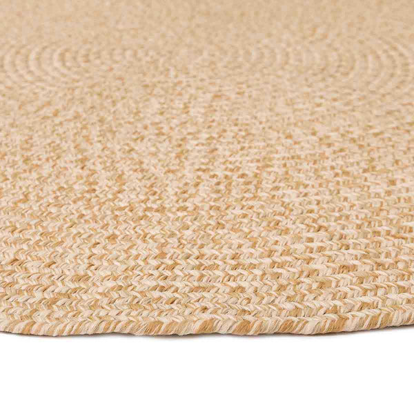 Malia Braided Flatweave Round Rug | Buy Beige Contemporary Round Weave ...