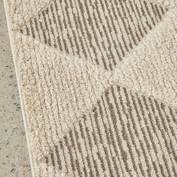 Contemporary Beige Diamond Rug | Buy Serenade Yuri Online – Life Interiors