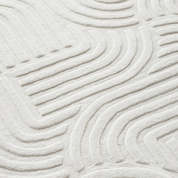 Contemporary Ivory Rectangle Rug | Buy Zen Online – Life Interiors