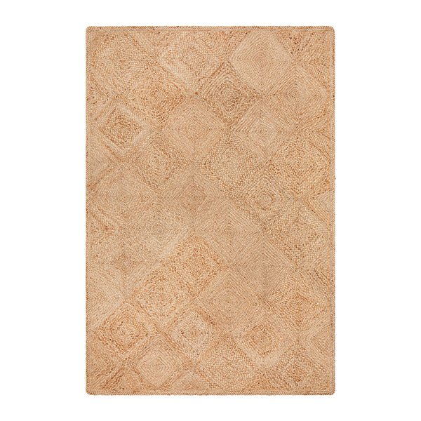 Atrium Hatch Jute Rug | Buy Unique Double-Sided; Orange, Weave, Boho ...
