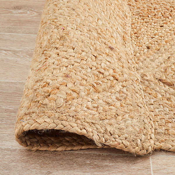 Atrium Hatch Jute Rug | Buy Unique Double-Sided; Orange, Weave, Boho ...