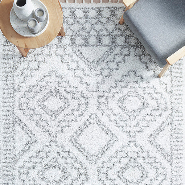 White Diamond Modern Rectangle Rug | Buy Casablanca Fez Online – Life ...