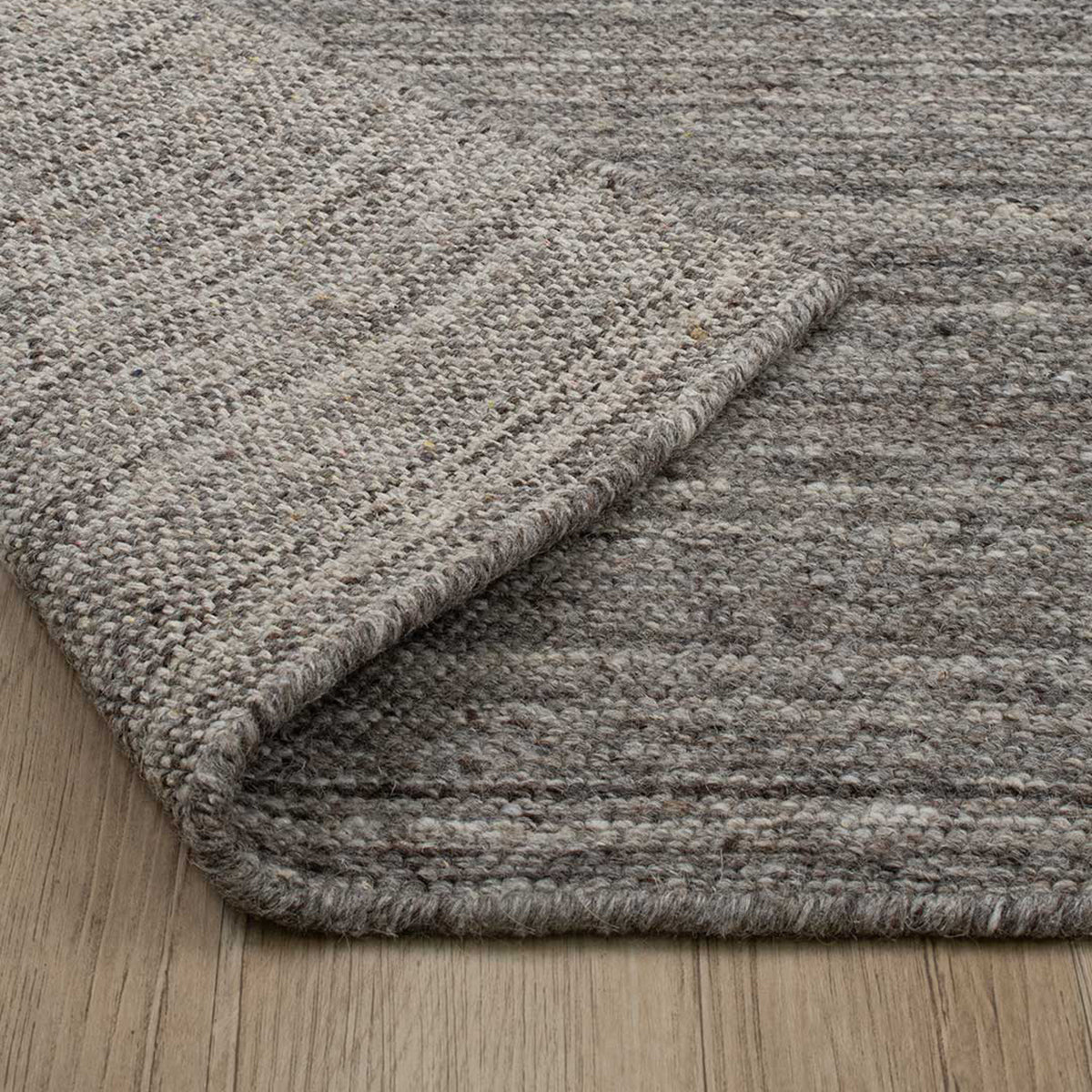 Layla Wool Flatweave Rug | Shop Online for Brown Plain Geometric Design ...