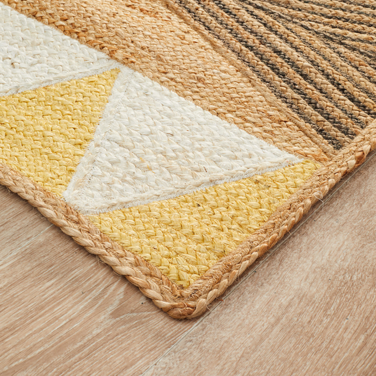 Parade 222 Yellow Jute Rug | Buy Online for Boho Weave Style – Life ...
