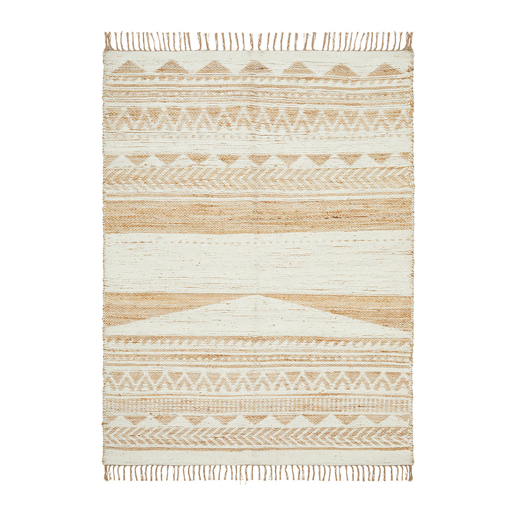Neutral White Boho Rectangle Rug | Buy Parade 333 Online – Life Interiors