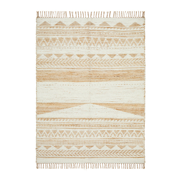 Neutral White Boho Rectangle Rug | Buy Parade 333 Online – Life Interiors