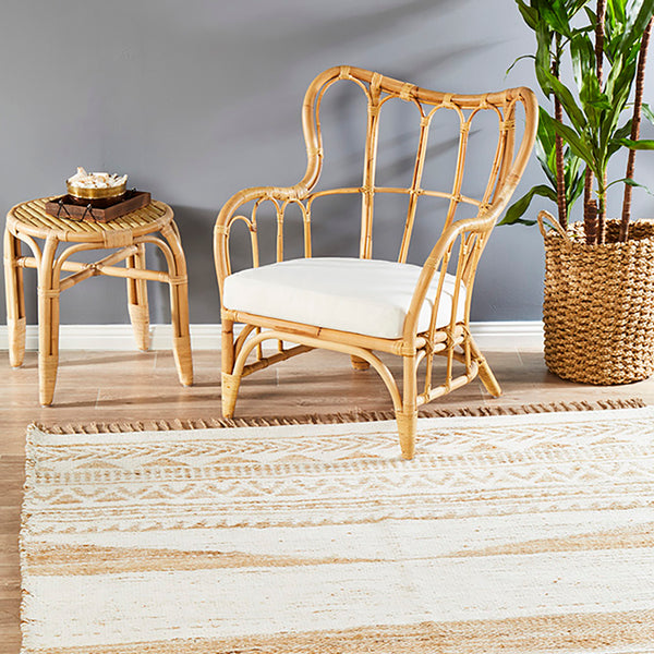 Neutral White Boho Rectangle Rug | Buy Parade 333 Online – Life Interiors