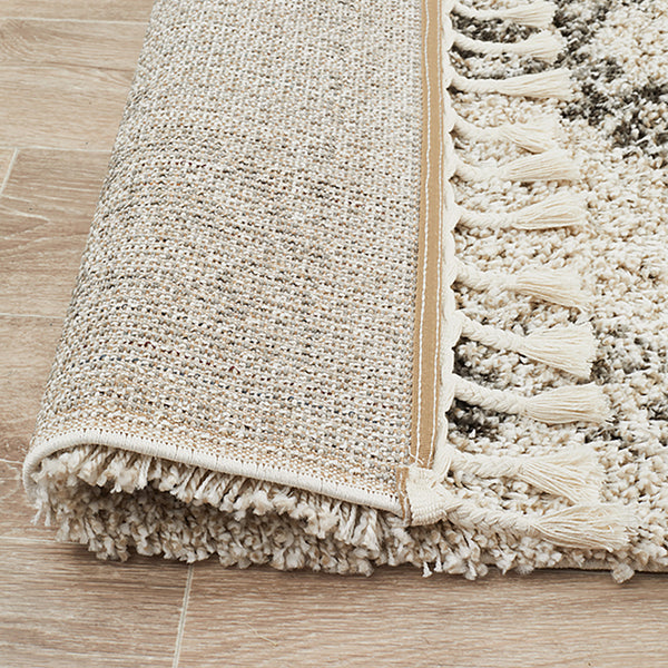 Beige Tribal Rectangle Rug | Buy Saffron 33 Online – Life Interiors