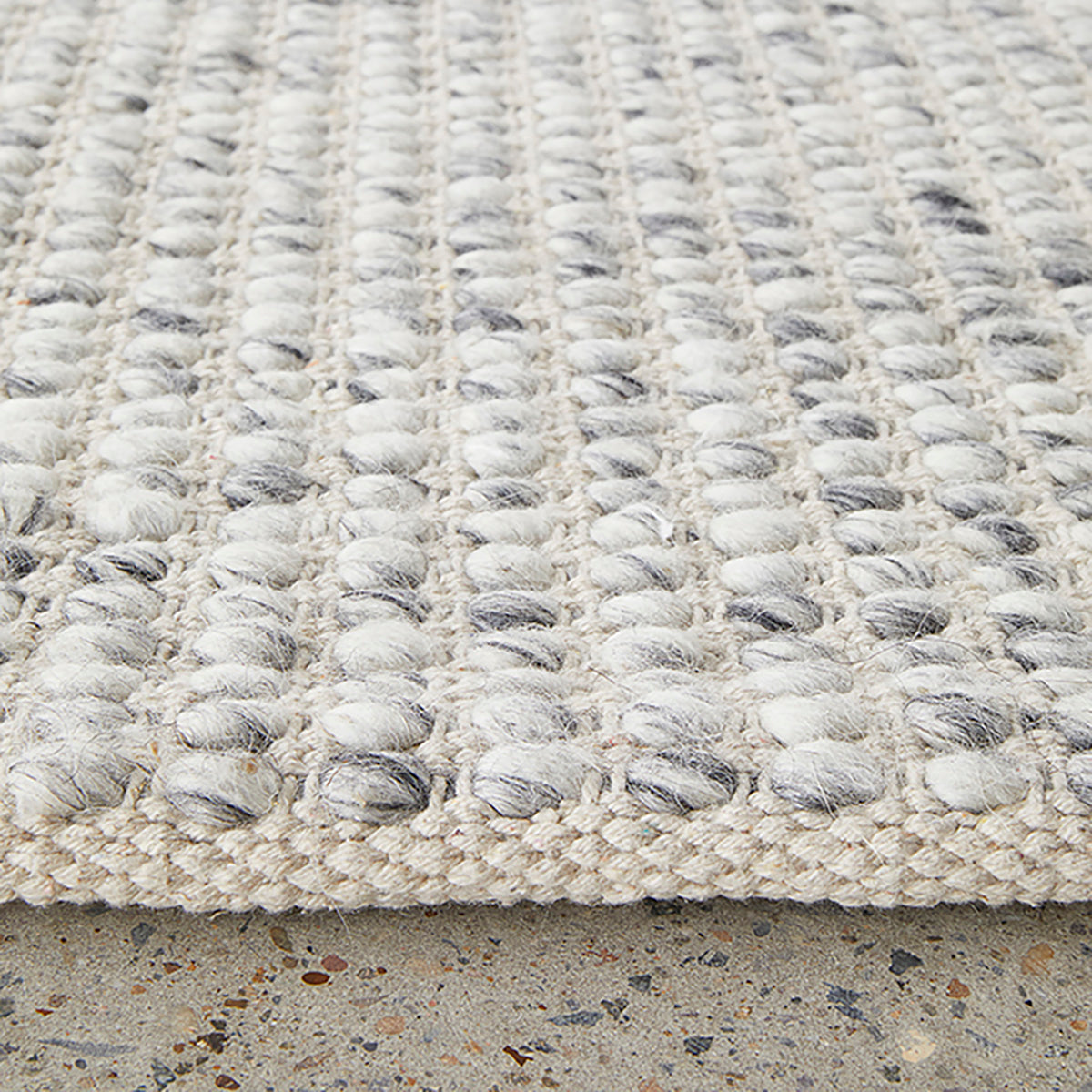 Skandi Grey Wool Rug | Buy Made in India Online – Life Interiors