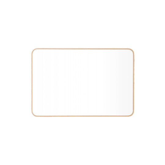 Simplicity Curve Rectangle Mirror (Oak) – Life Interiors