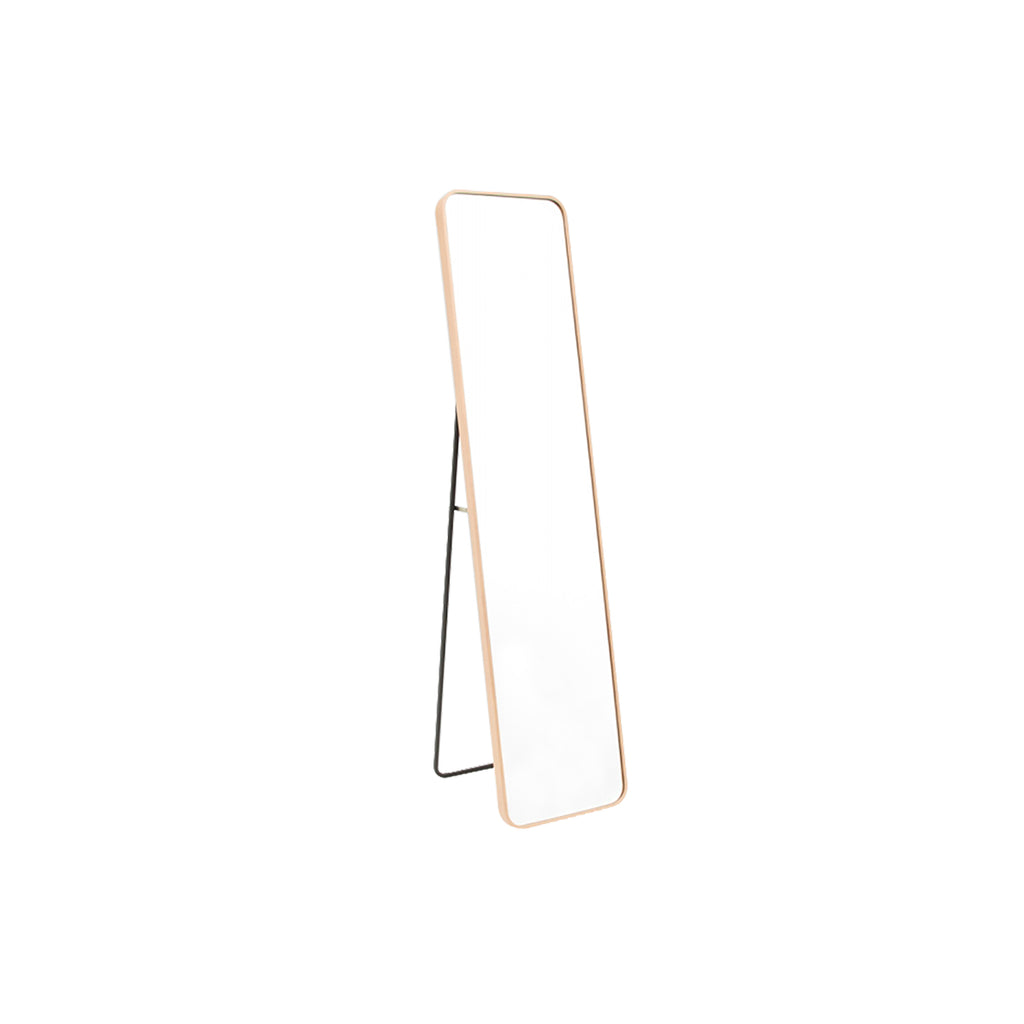 Simplicity Curve Standing Mirror (Oak) – Life Interiors