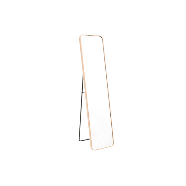 Simplicity Curve Standing Mirror (Oak) – Life Interiors