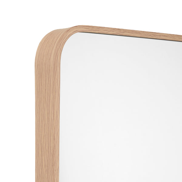 Simplicity Curve Standing Mirror (Oak) – Life Interiors