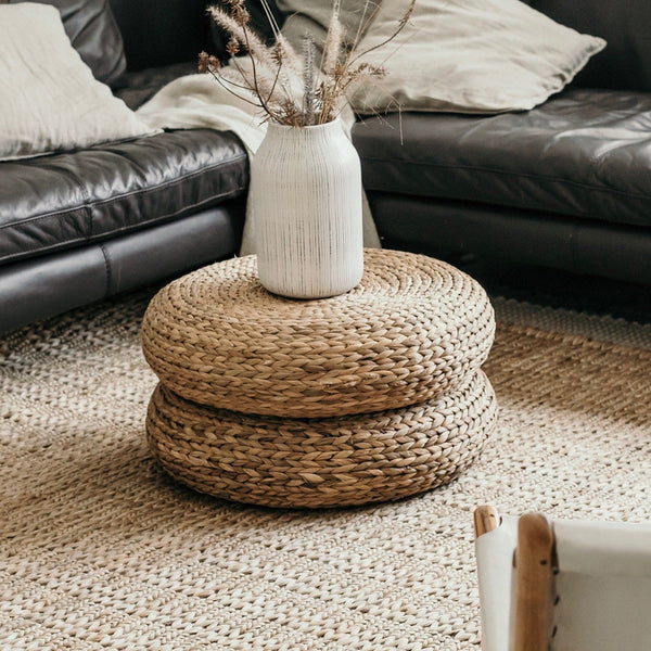 Refined Luxury Braided Jute Rug | Online Purchase, Beige, Contemporary ...