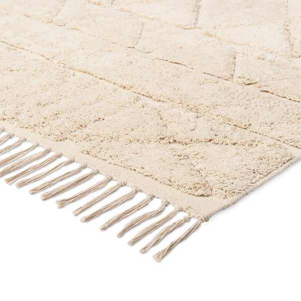 Ivory Tribal Washable Shag Rug | Buy Coco Online – Life Interiors