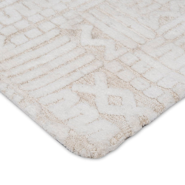 Geometric Tribal Beige Rug | Buy Kalinda Online – Life Interiors