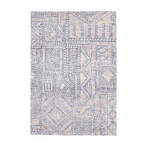 Geometric Patterned Rugs Online | Buy Karmen Blue Tribal Rug – Life ...