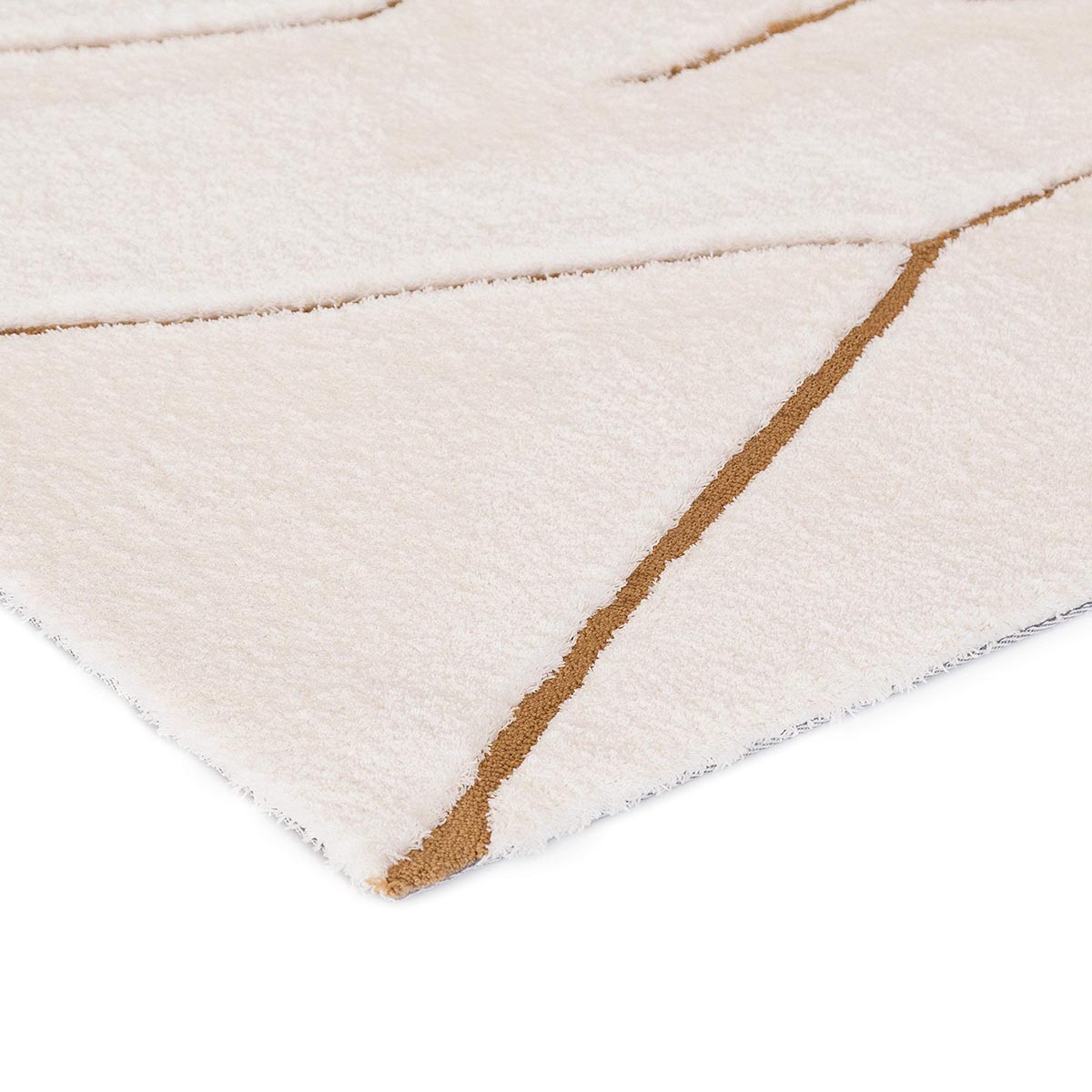 Nyla Carved Shag Rug | Buy Tribal Gold & Cream Online – Life Interiors