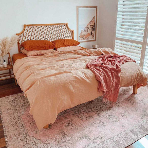 Sahara Pink Transitional Rug | Unique Distressed Medallion Design | Buy ...