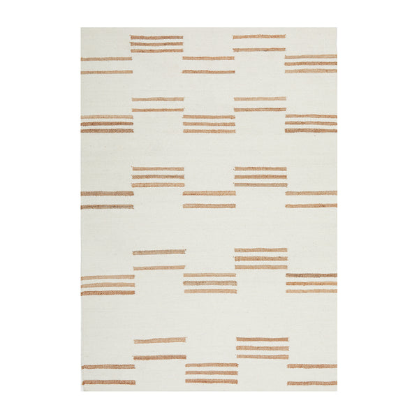 Sahara Ivory Striped Rug | Buy Textural Online – Life Interiors