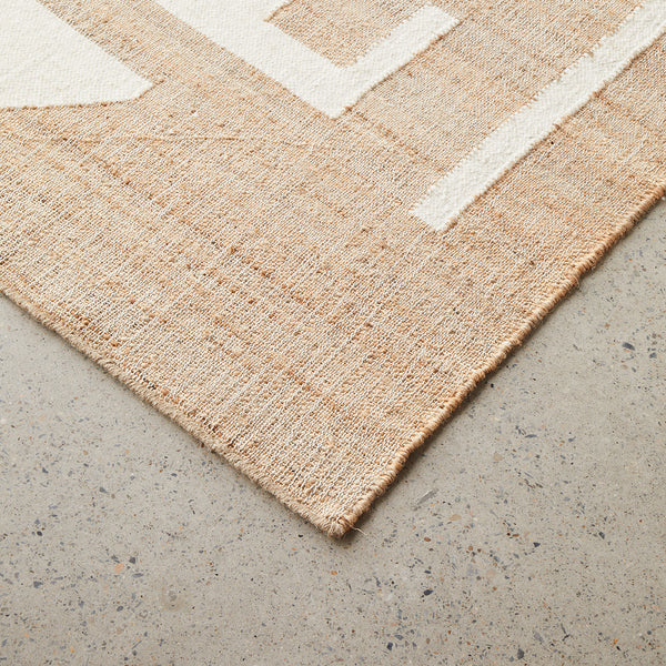 Neutral Beige Abstract Rectangle Rug | Buy Sahara Zelda Online – Life ...