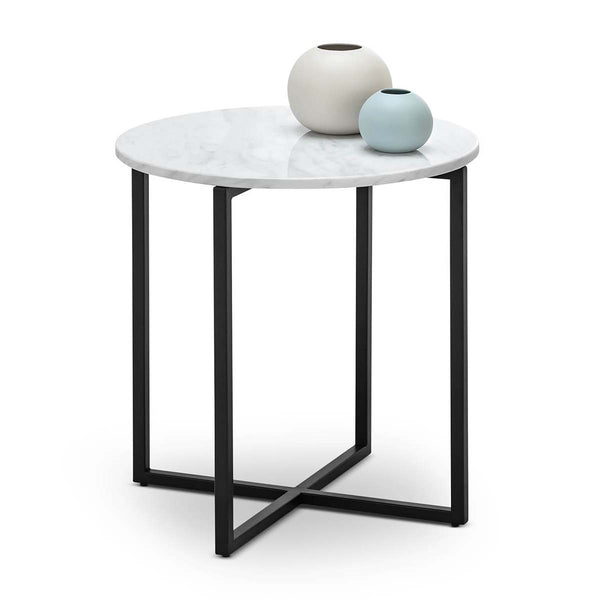 Luxe Round Marble Side Table – Life Interiors