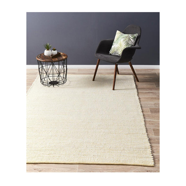 Soft and Stylish Yellow Wool Rug | Buy Loft Collection Online – Life ...